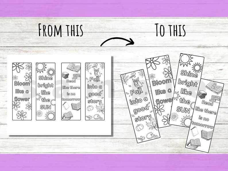 Bookmark Kids Printable Bookmark Kids Coloring Bookmark Motivational ...