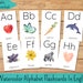 Flashcards Alphabet Watercolor Letter Alphabet Cards Homeschool ...