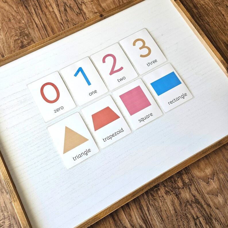 Large Preschool Flashcards Numbers Shapes Laminated Flashcards ...