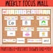 Preschool Weekly Focus Wall: Learning Board, Homeschool Kinder Prep ...