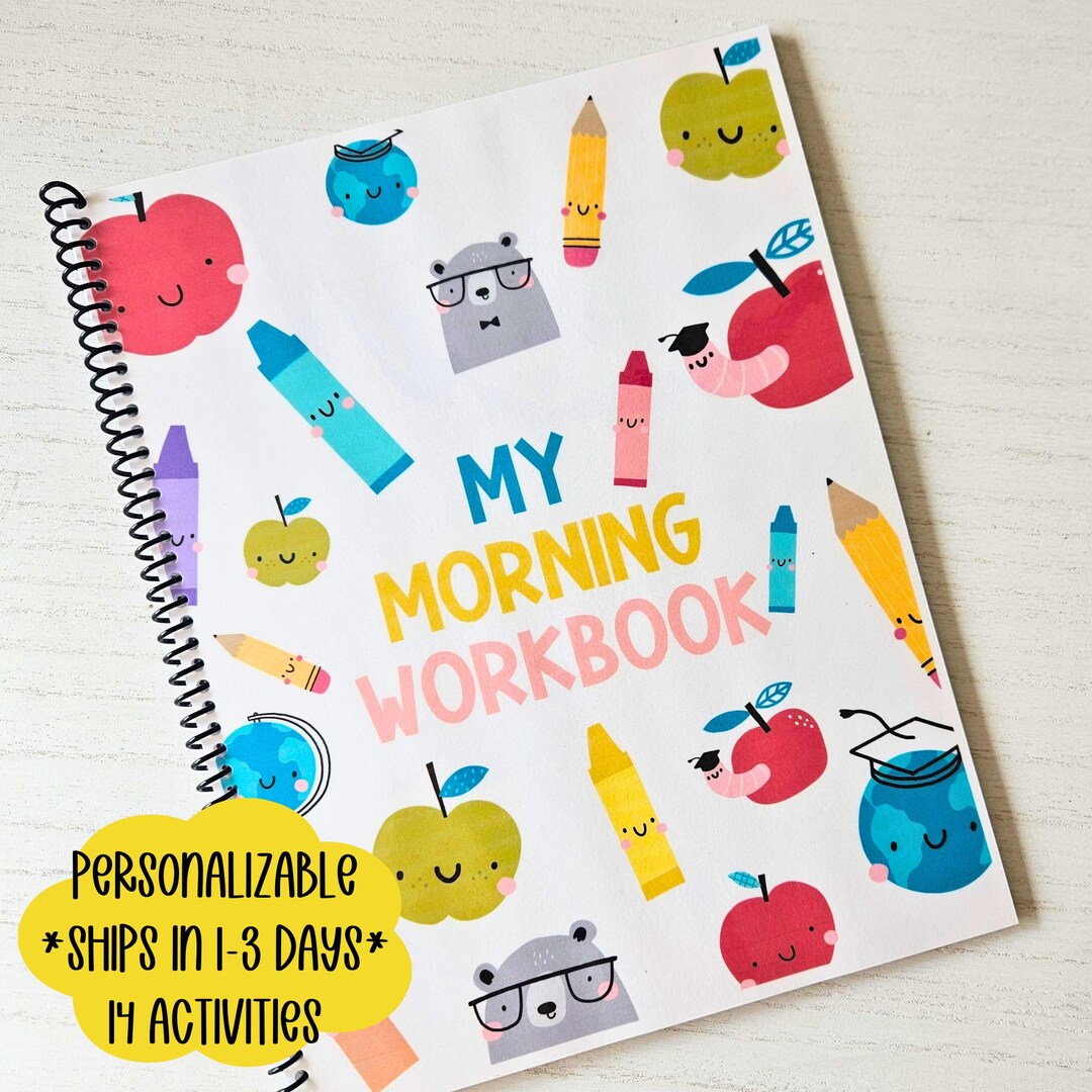 Morning Time Activity Workbook First Grade Morning Menu Dry Erase ...
