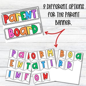 Parent Board Newsletter Bulletin Teacher Printable Headers Daycare ...