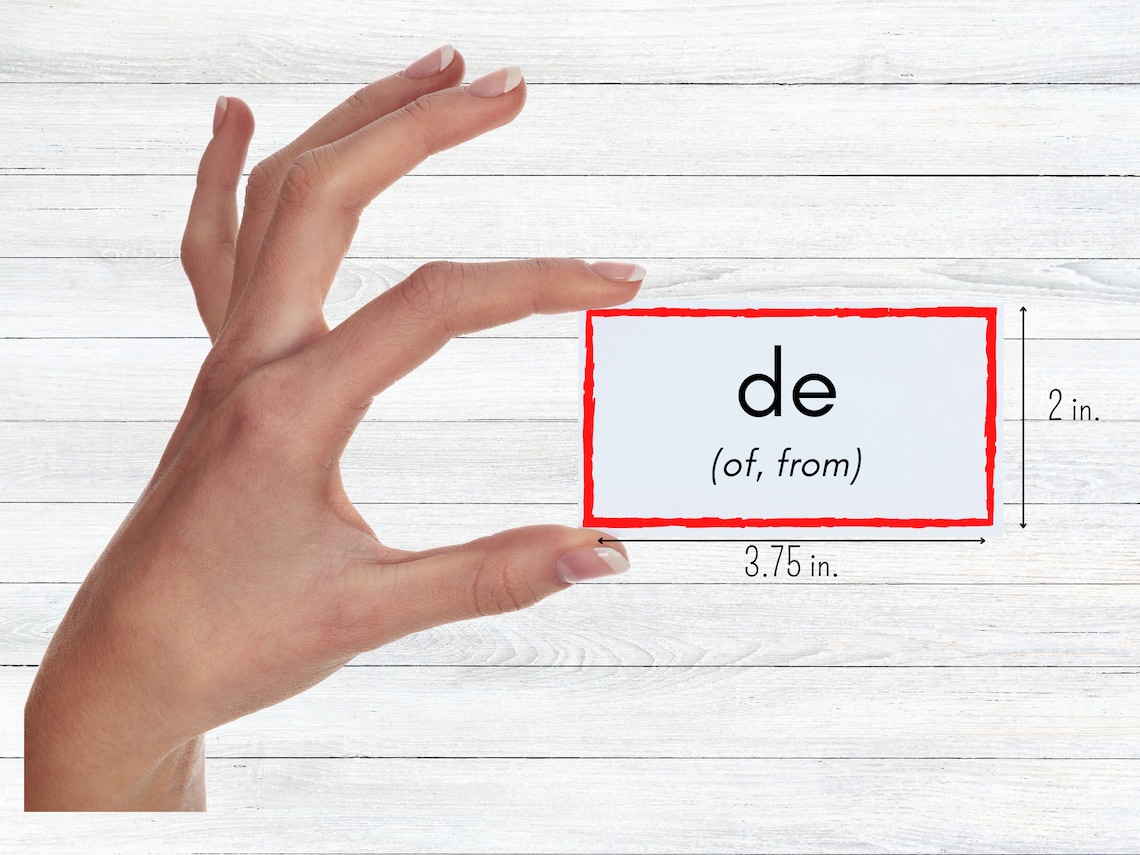 Sight Words Spanish Word Cards Sight Words Flashcards Spanish Sight ...