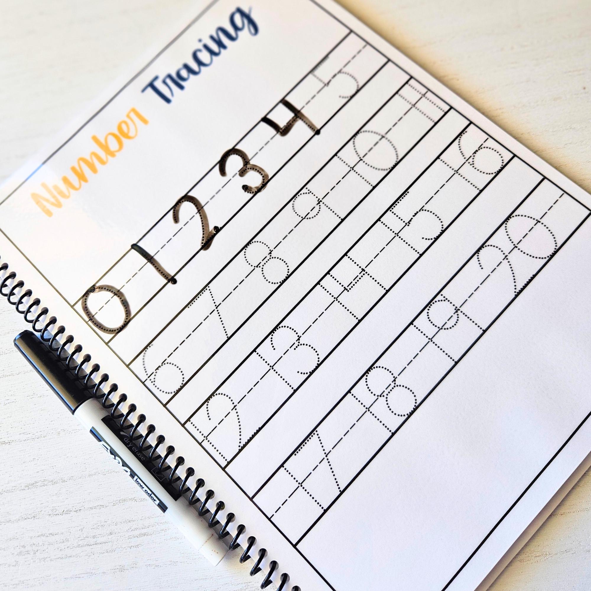 Personalized Kindergarten Morning Basket: Tracing Workbook & Flashcards ...