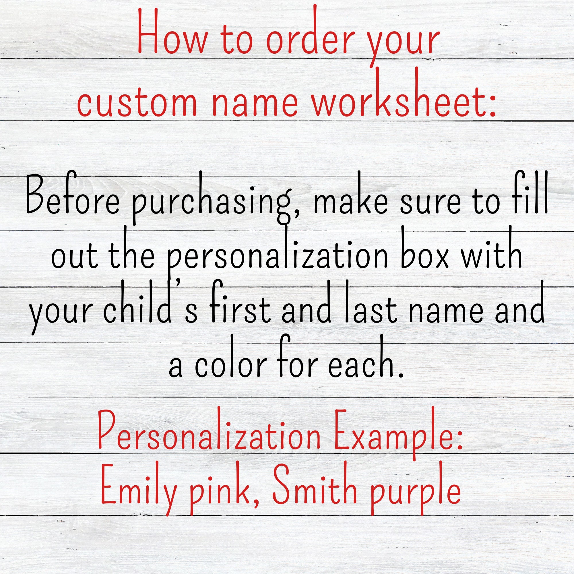 Custom Name Tracing Practice Personalized Kids Name Writing Worksheet ...