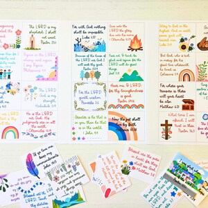Bible Verse Cards Printable Scripture Flashcards Kids Memory Verse ...