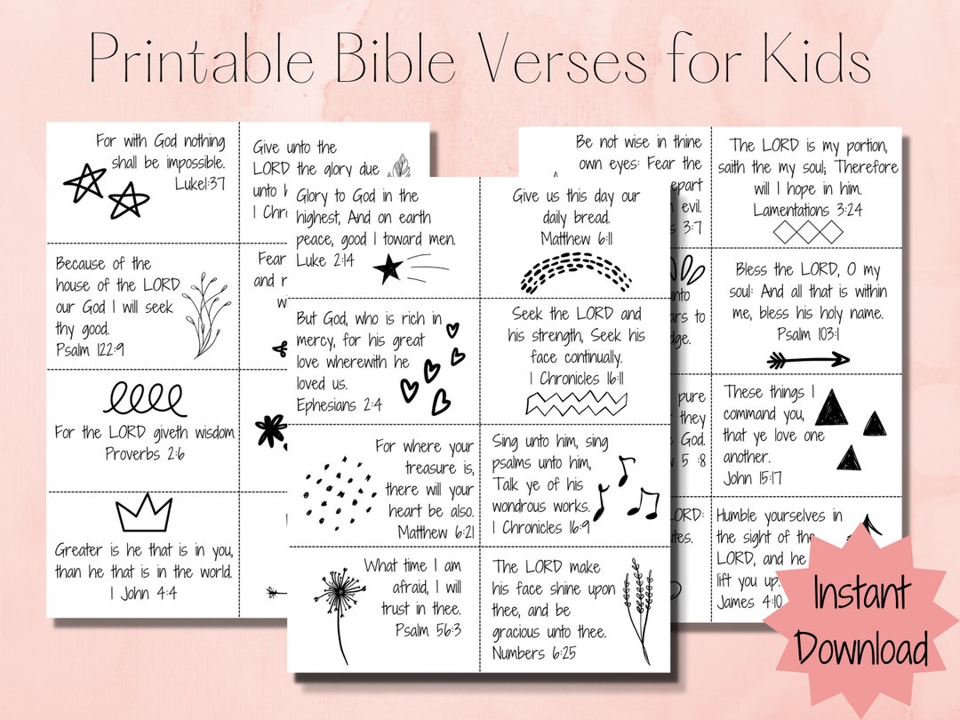 Printable Scripture Cards King James Version Printable Bible Verse ...