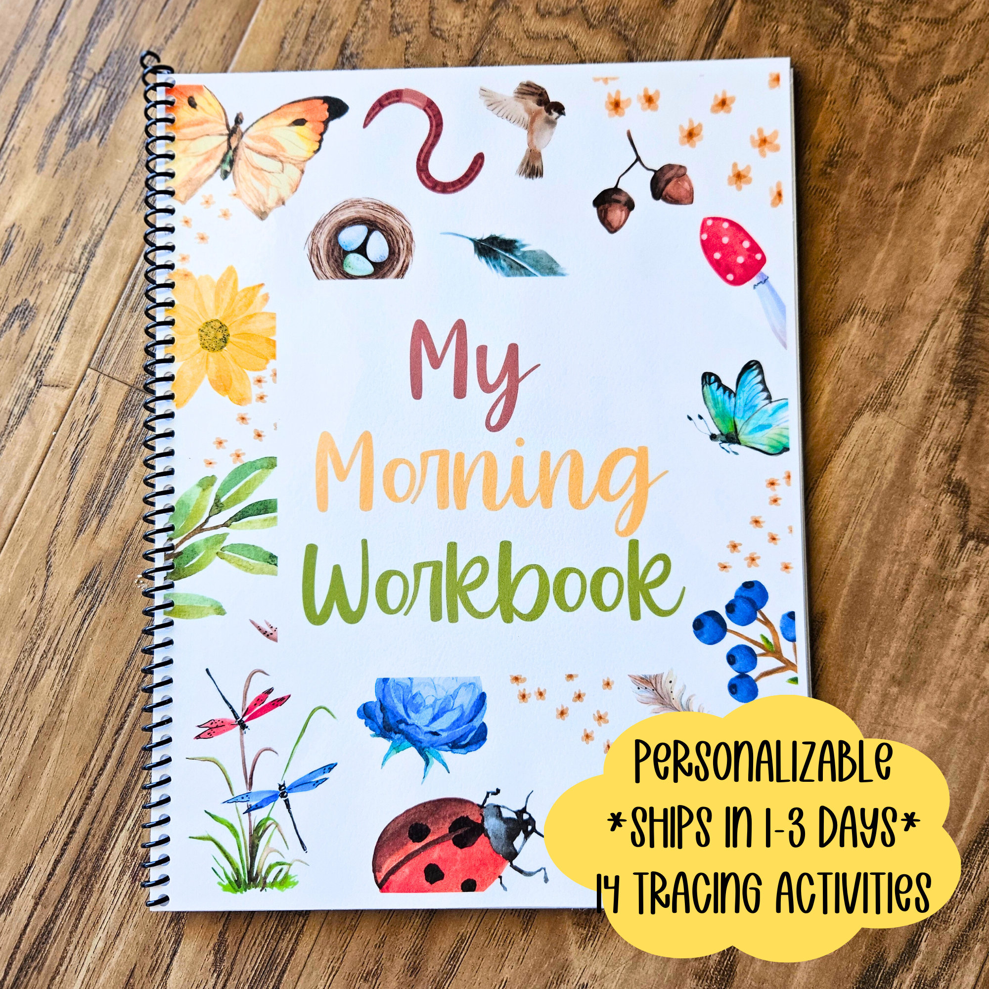 Morning Menu Homeschool Preschool Workbook Kindergarten Prep Watercolor ...
