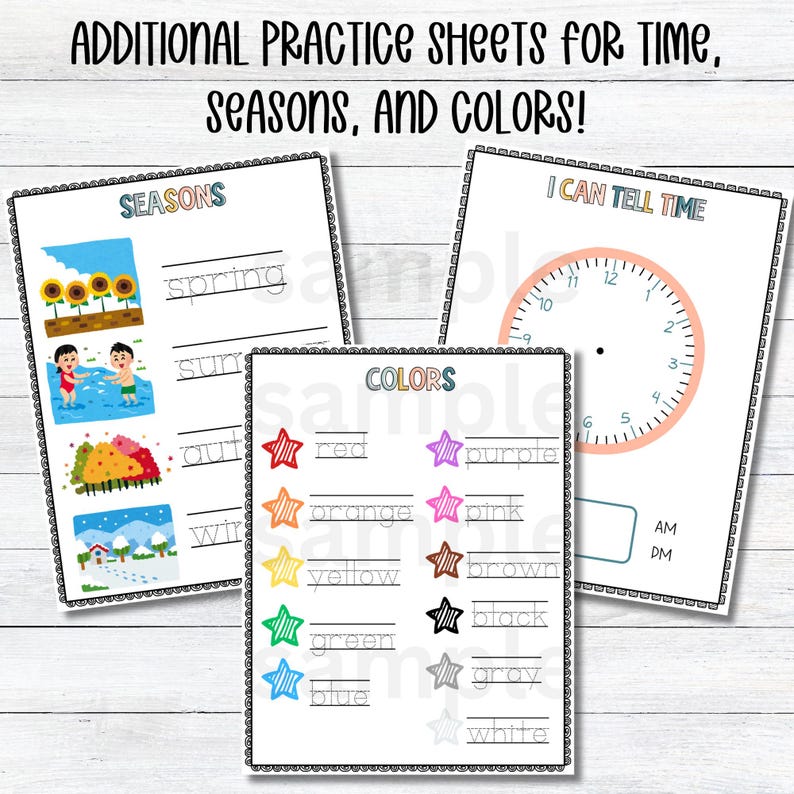Printable Morning Menu Preschool Homeschool Busy Book Warm up ...