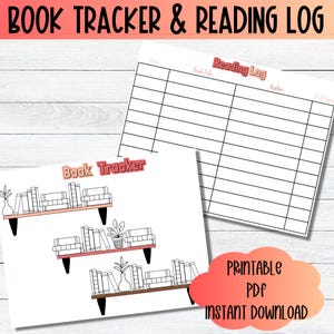 Book Tracker Printable Cute Reading Log Kids Coloring Reading Log Book ...