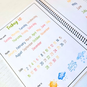 Morning Menu Homeschool Preschool Workbook Kindergarten Prep Watercolor ...