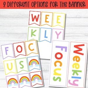 Preschool Weekly Focus Wall: Learning Board, Homeschool Kinder Prep ...