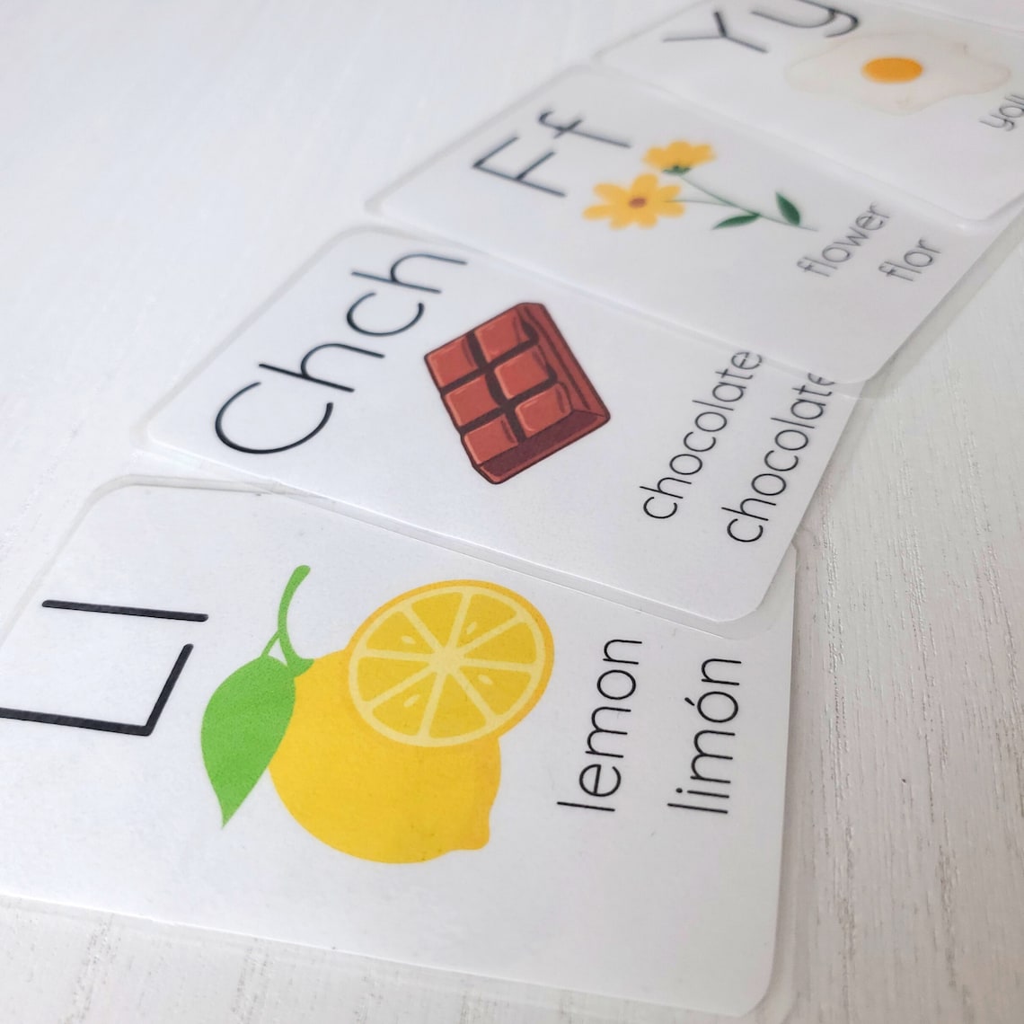 Bilingual Alphabet Flashcards English Spanish Alphabet Cards Bilingual ...