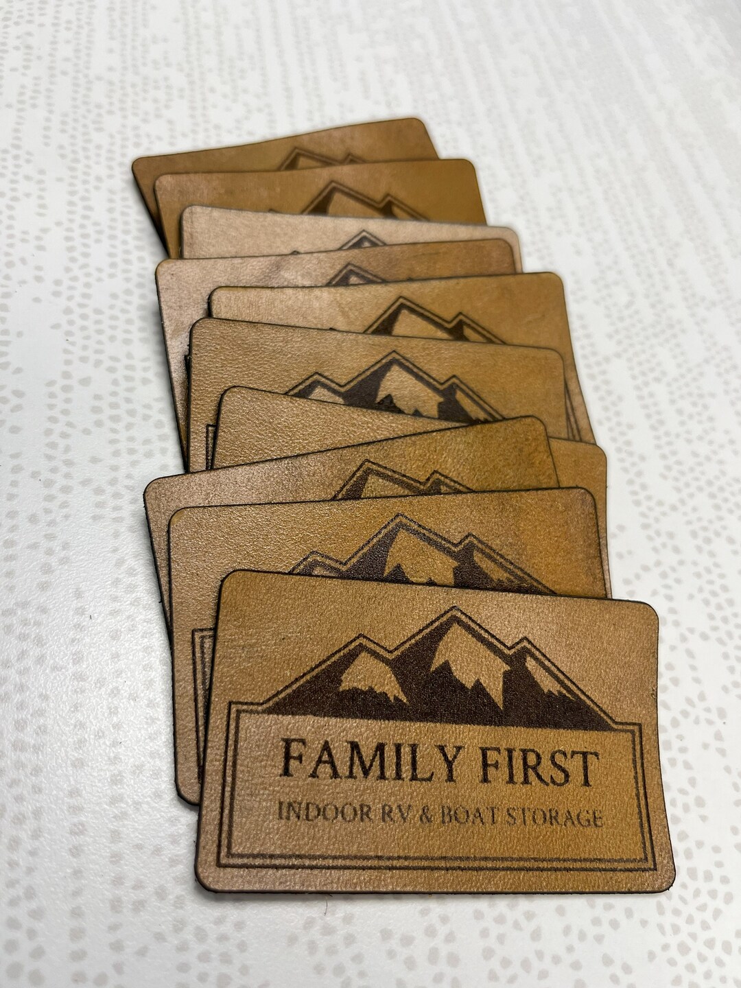 Custom Leather Patches Laser Engraved Genuine Leather Patches, Custom ...