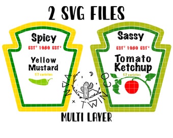 Ketchup Mustard - Etsy