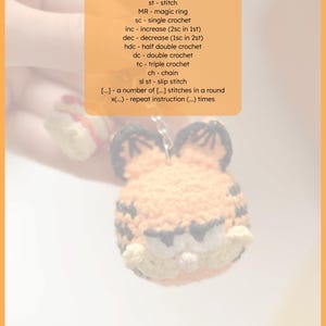 Crochet Pattern for Orange Cat and Food Lasagna Keychain Tutorial PDF ...