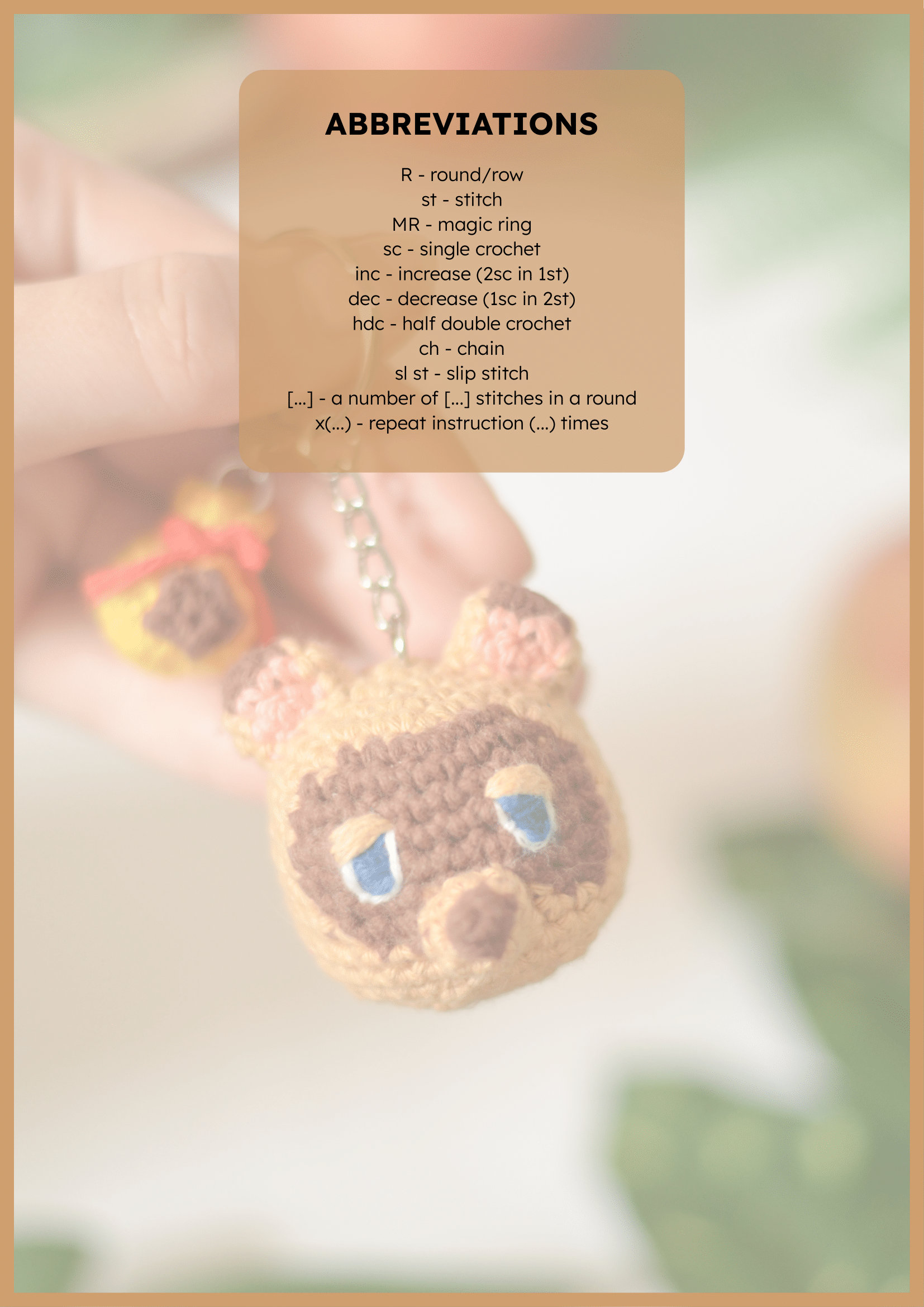 Crochet Pattern for Animal Crossing Tom Nook Racoon Tanuki Animal ...