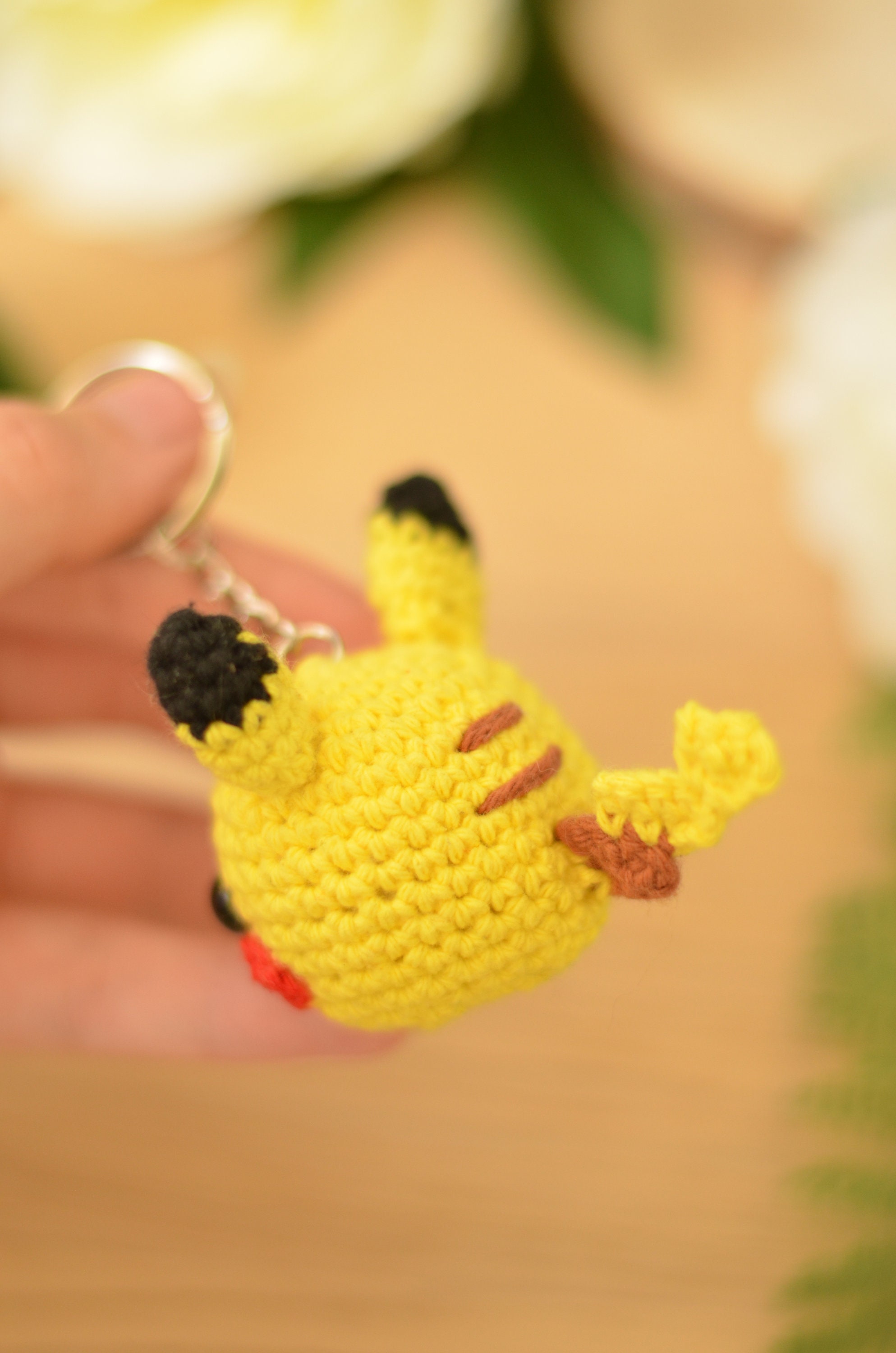 Crochet Pattern for Pokemon Pikachu Keychain Tutorial PDF English ...