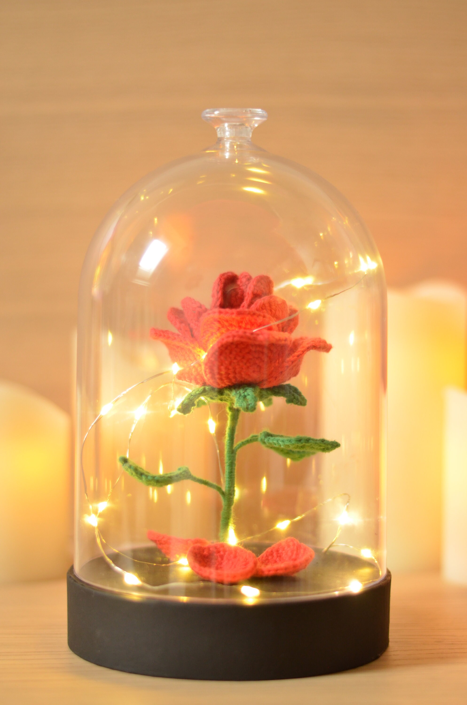 Crochet Pattern for Enchanted Eternal Rose Tutorial PDF English ...