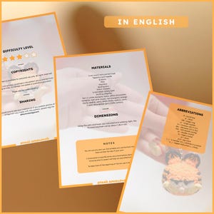 Crochet Pattern for Orange Cat and Food Lasagna Keychain Tutorial PDF ...