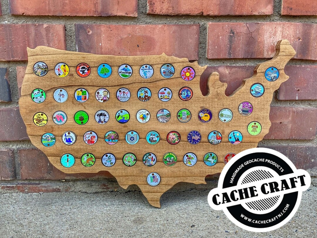 United States Geocaching Pathtag Display - Etsy