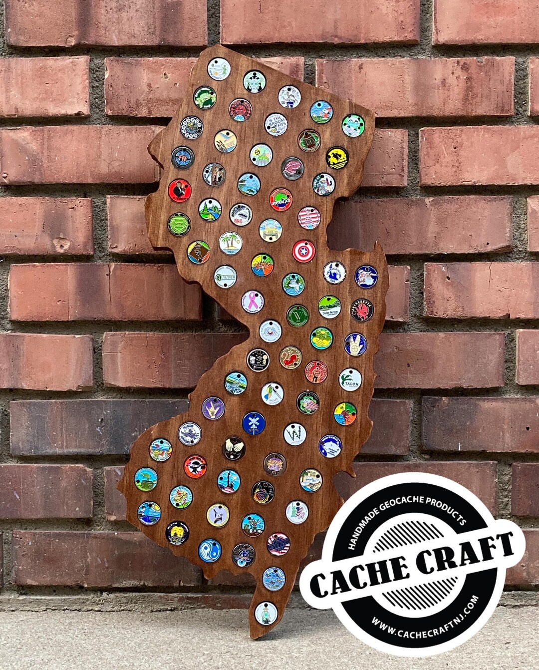 Geocaching Pathtag New Jersey Display - Etsy