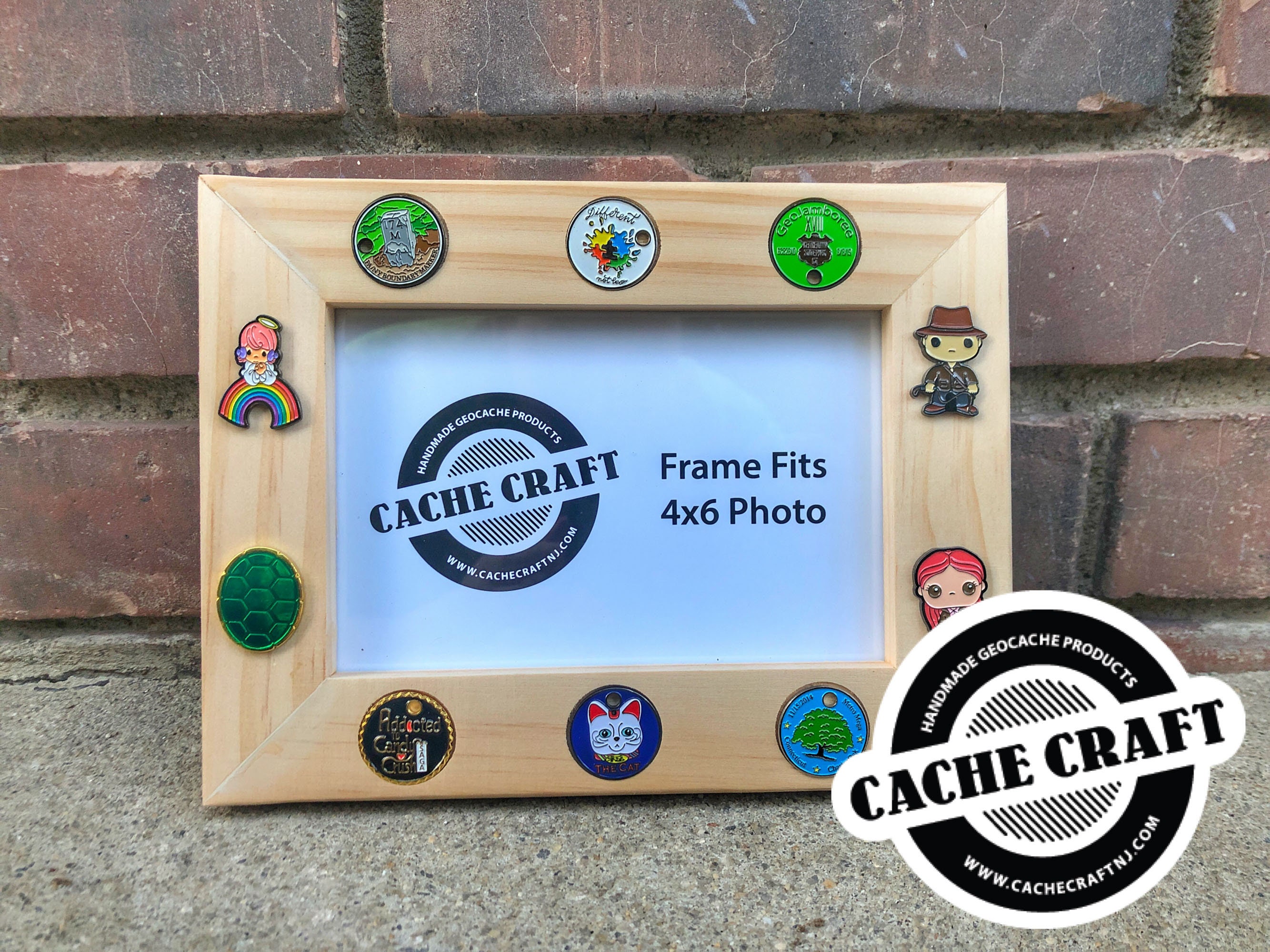Geocaching Pathtag Photo Frame Display - Etsy