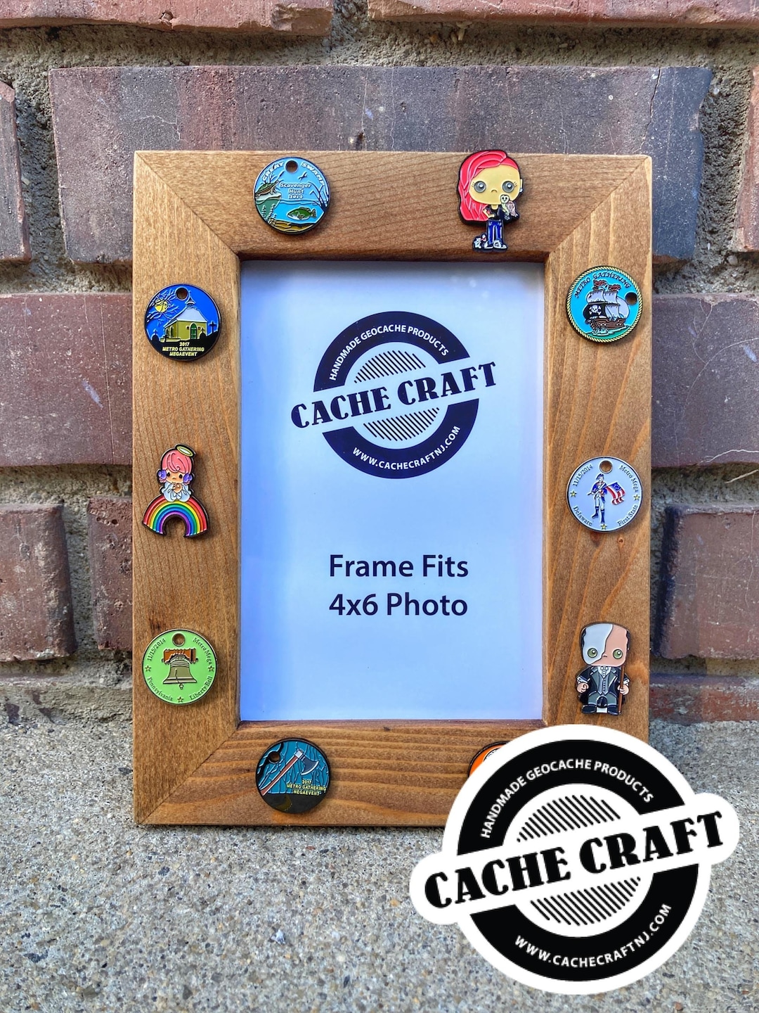 Geocaching Pathtag Photo Frame Display - Etsy