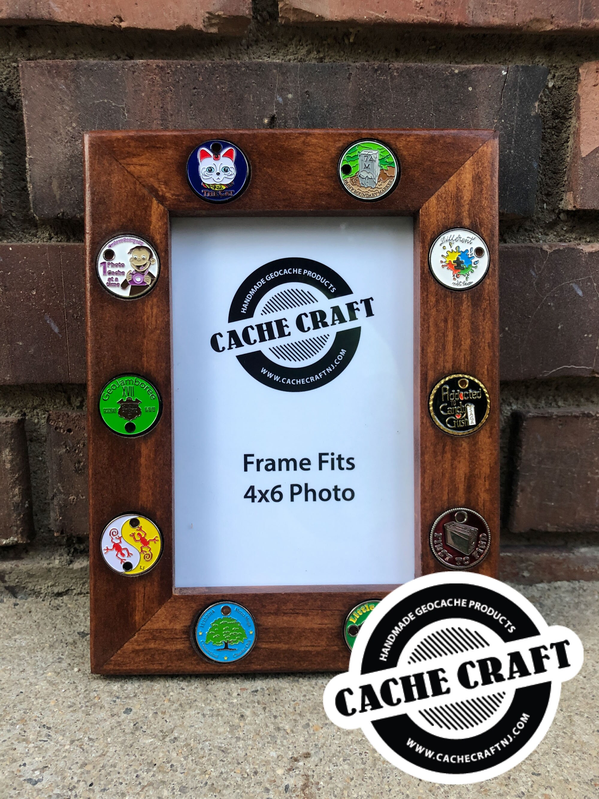 Geocaching Pathtag Photo Frame Display - Etsy