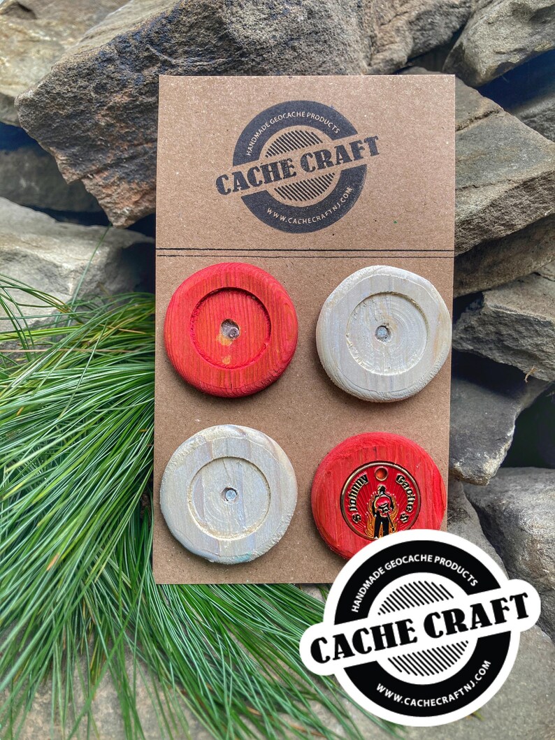 Geocaching Holidays Pathtag Fridge Magnet Set of 4 - Etsy