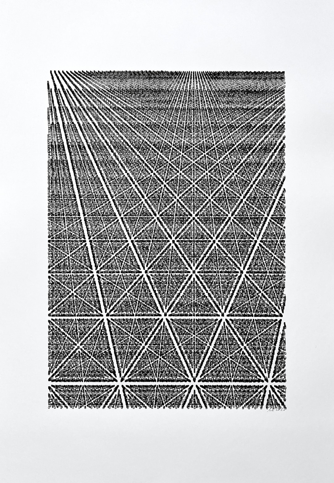 Shining Square Unique Generative Art Plotter Art Wall Art Ink - Etsy