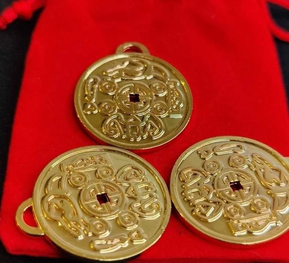 LIMITED EDITION gold Plated Original Money Amulets - Etsy