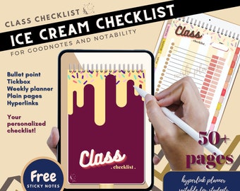 Ice Cream Class Checklist - Etsy