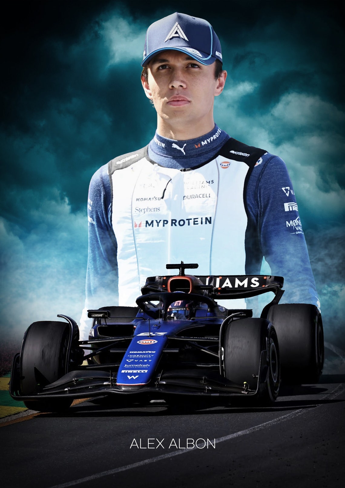 Alex Albon F1 2024 - A4 or A3 Poster - Etsy