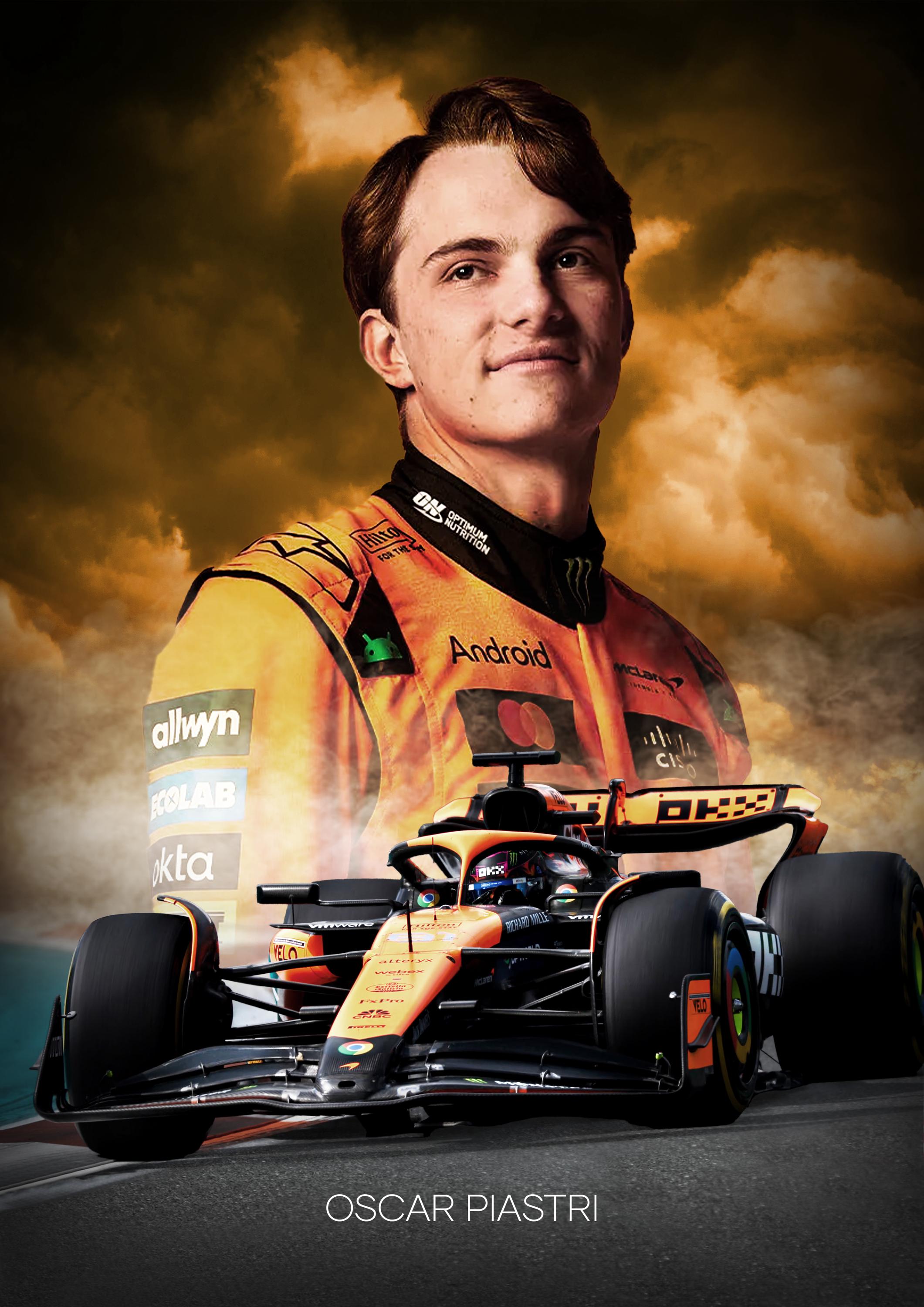 Oscar Piastri F1 2025 - A4 or A3 Poster - Etsy