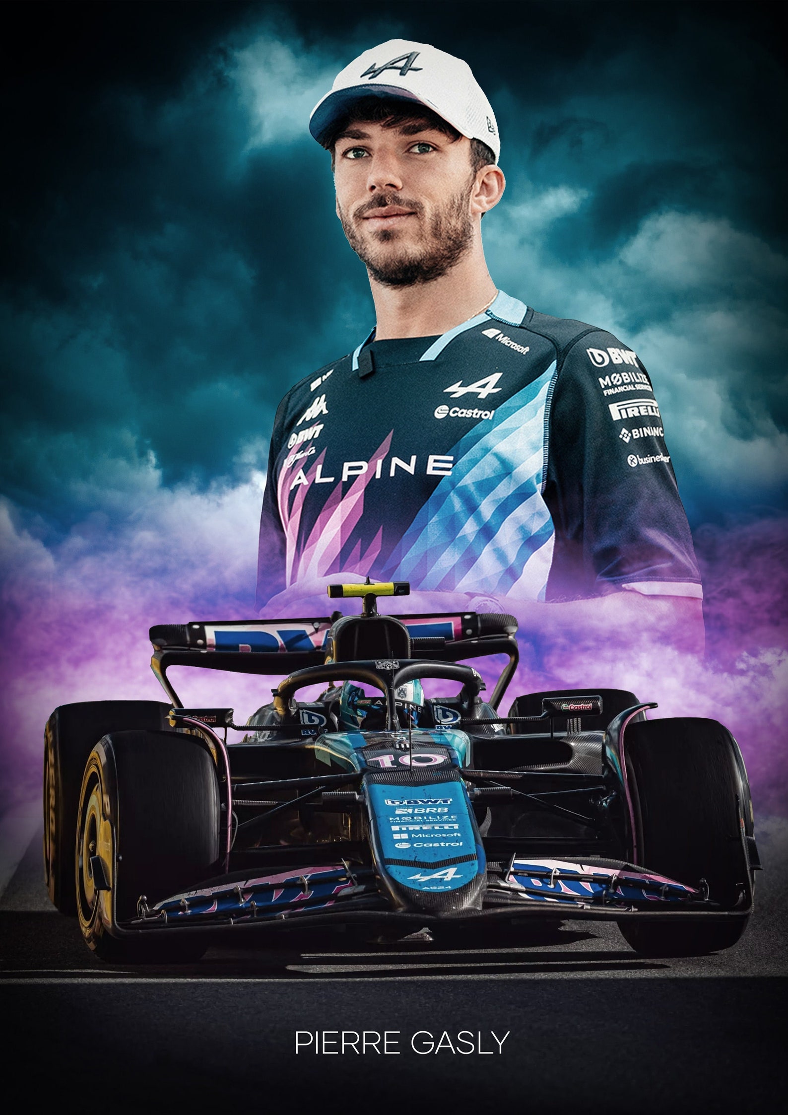 Pierre Gasly F1 2024 - A4 or A3 Poster - Etsy