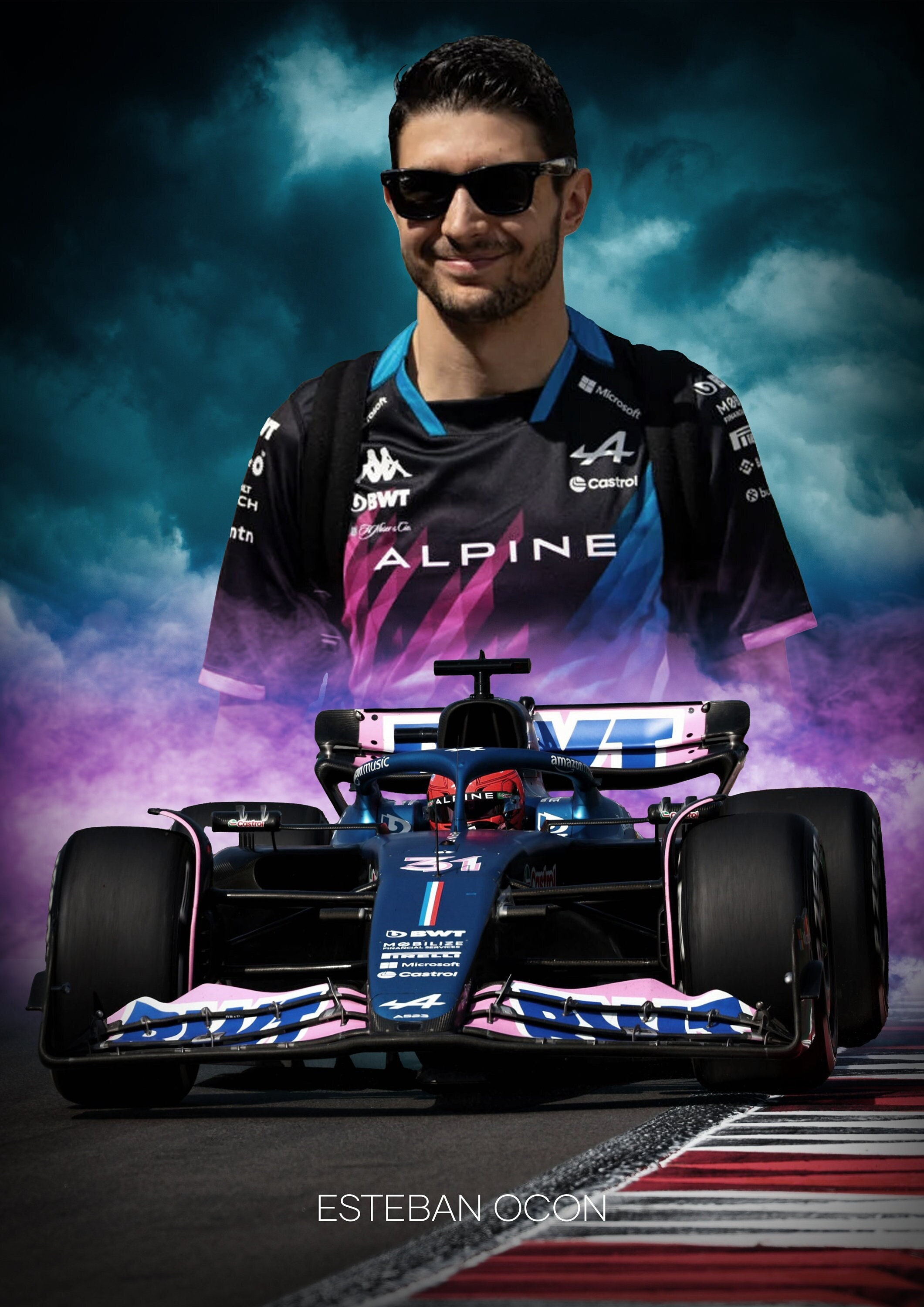 Esteban Ocon F1 2024 - A4 or A3 Poster - Etsy