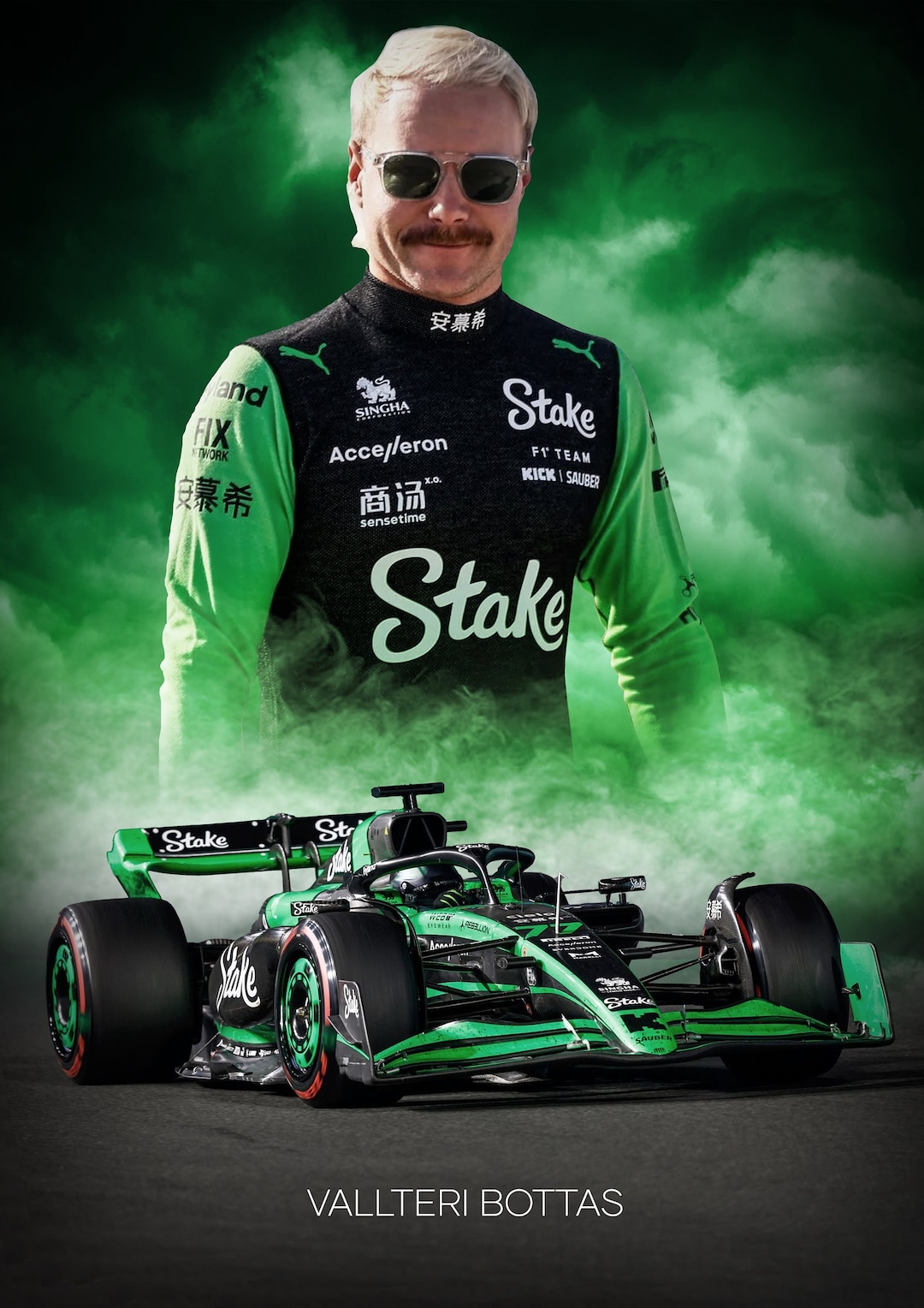 Valtteri Bottas F1 2024 - A4 or A3 Poster - Etsy