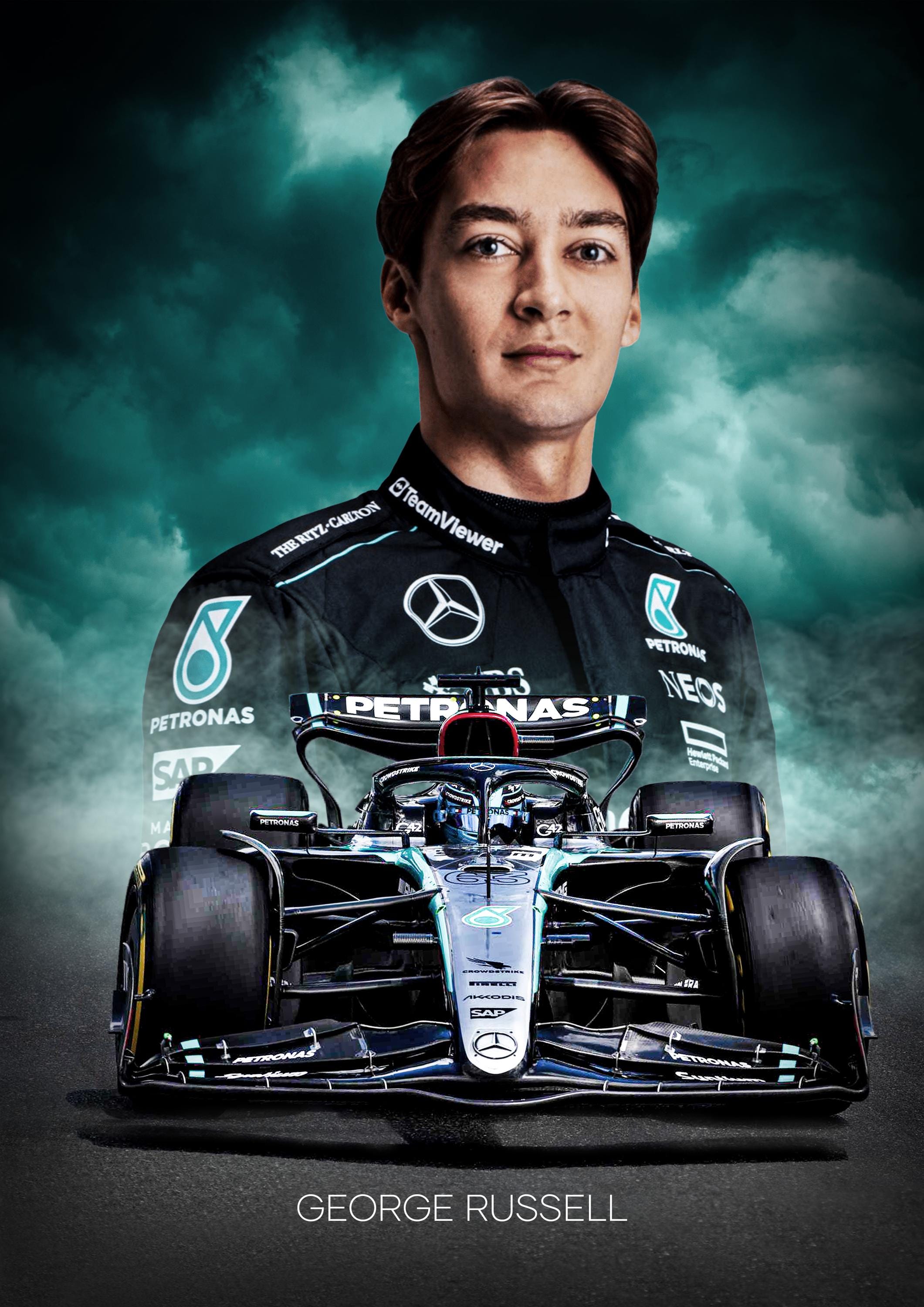George Russell F1 2025 - A4 or A3 Poster - Etsy