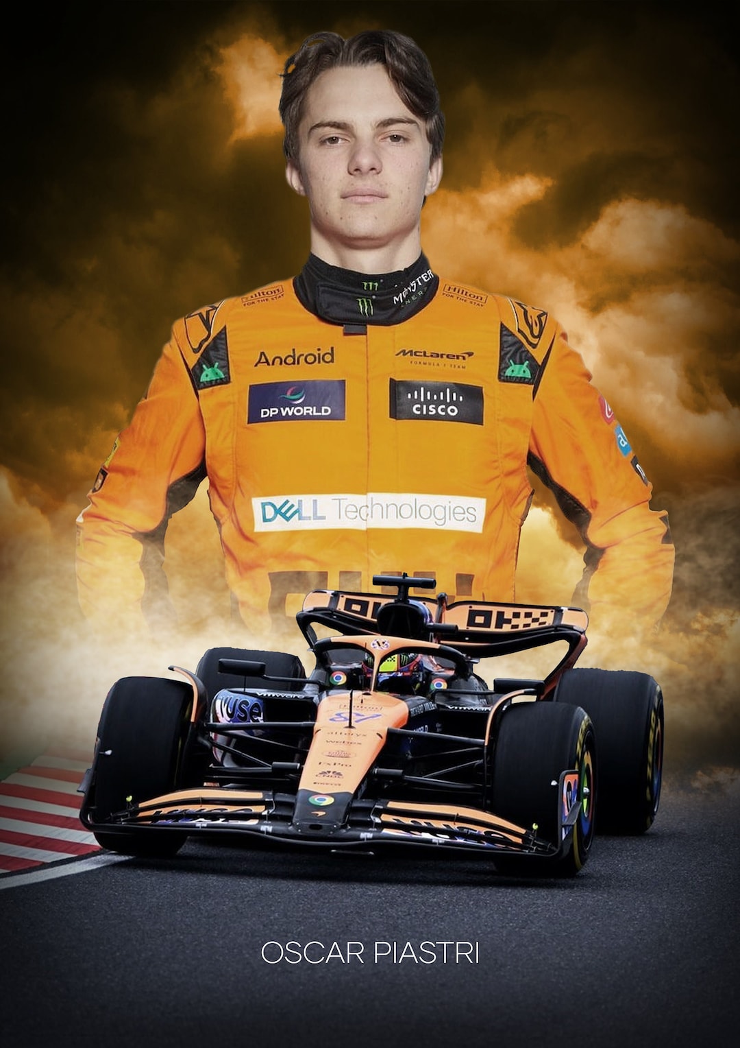 Oscar Piastri F1 2024 - A4 or A3 Poster - Etsy