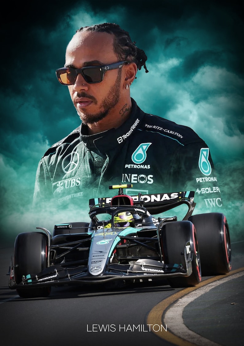 Lewis Hamilton F1 2024 - A4 or A3 Poster - Etsy