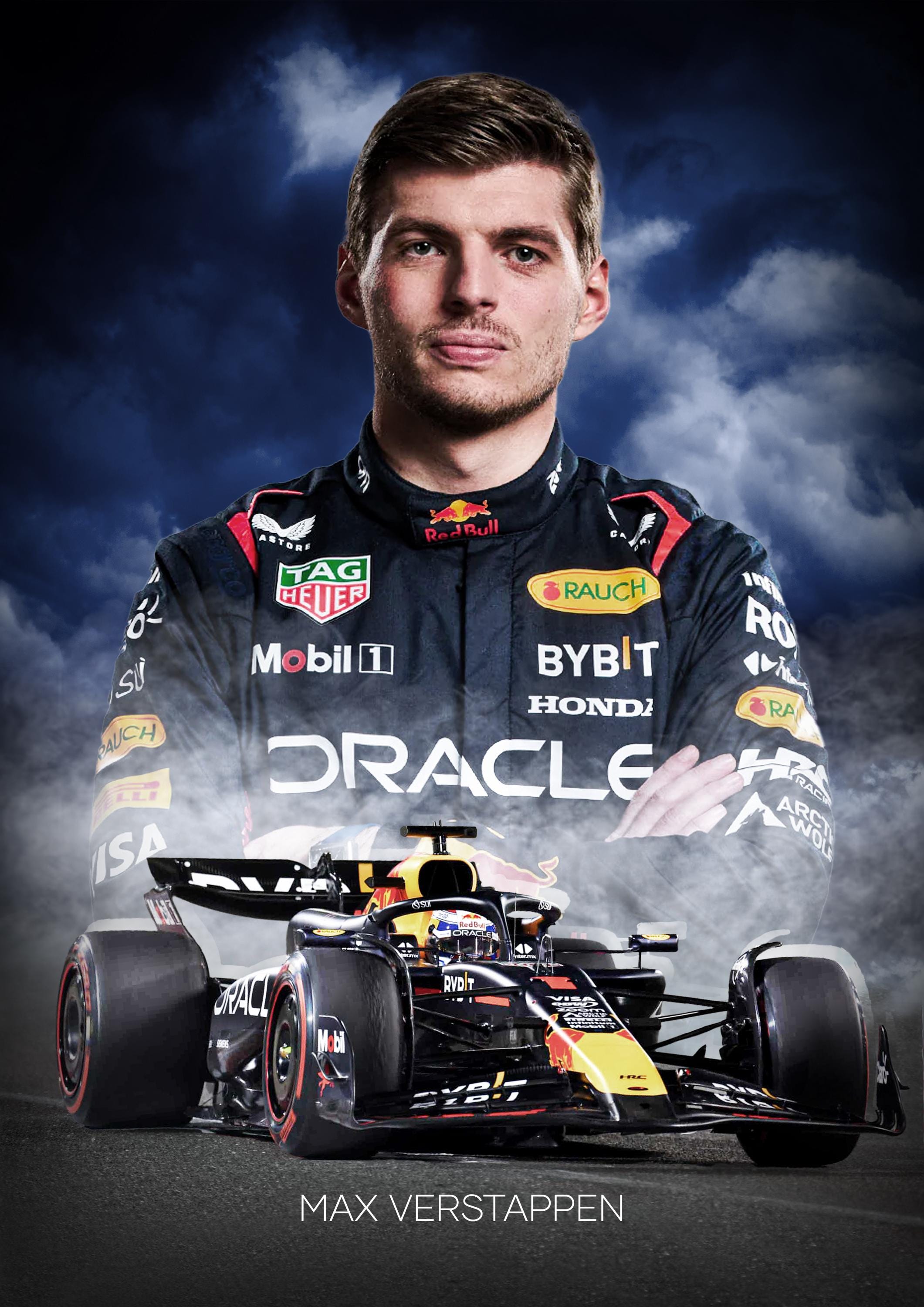 Max Verstappen F1 2025 - A4 or A3 Poster - Etsy