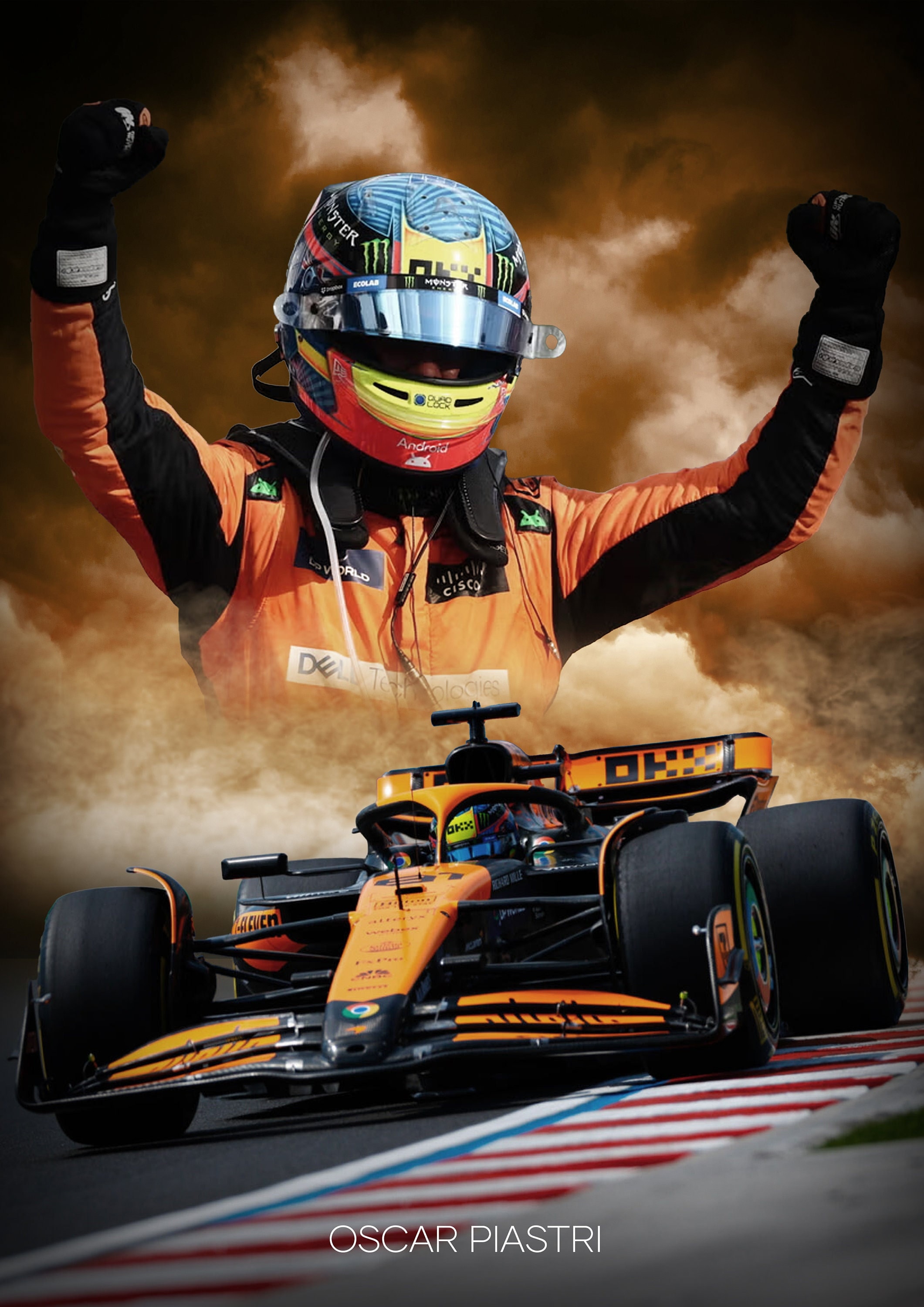Oscar Piastri F1 2024 Hungarian GP Winner - A4 or A3 Poster - Etsy