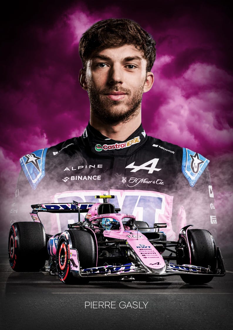 Pierre Gasly F1 2025 - A4 or A3 Poster - Etsy