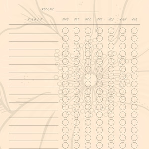 Habit Tracker Habits Tracker Habit Chart PDF Printable Daily | Etsy
