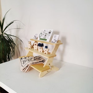 Pebble Step, Wooden Shelf, Tiered Display, Retail Display, Collapsible ...