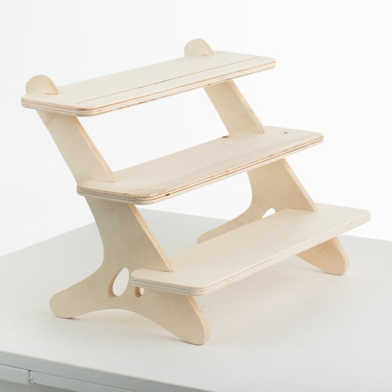 Pebble Step-wooden Shelf Tiered Display Retail Display - Etsy