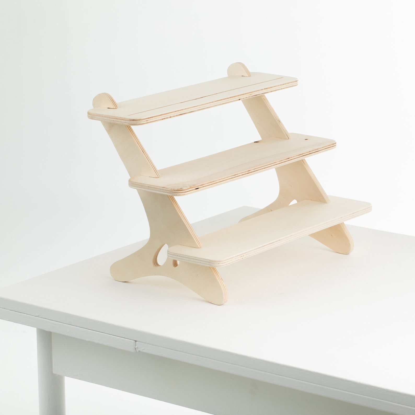 Pebble Step-wooden Shelf Tiered Display Retail Display - Etsy