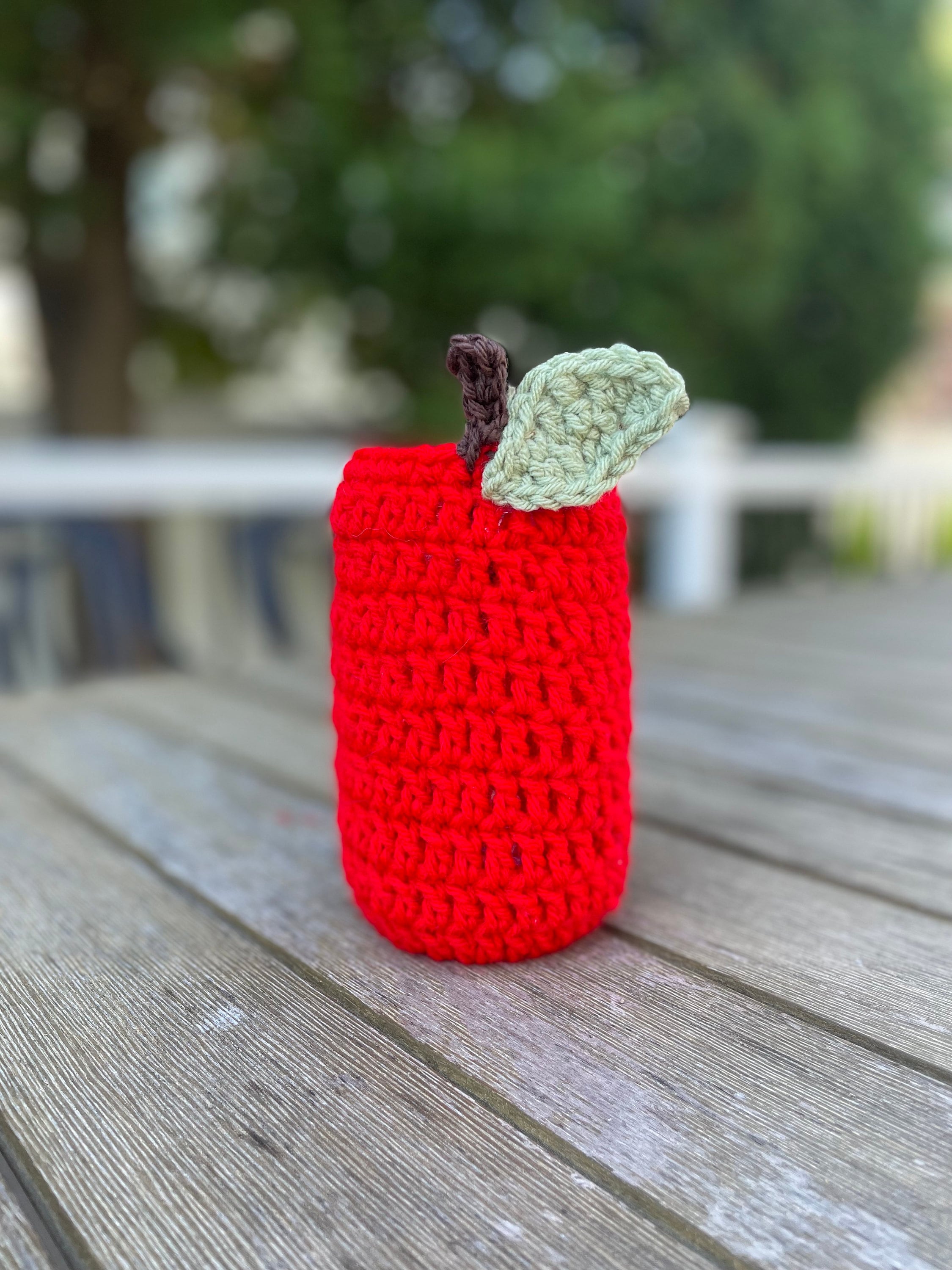 Apple Pencil Cup Crochet Pattern - Etsy