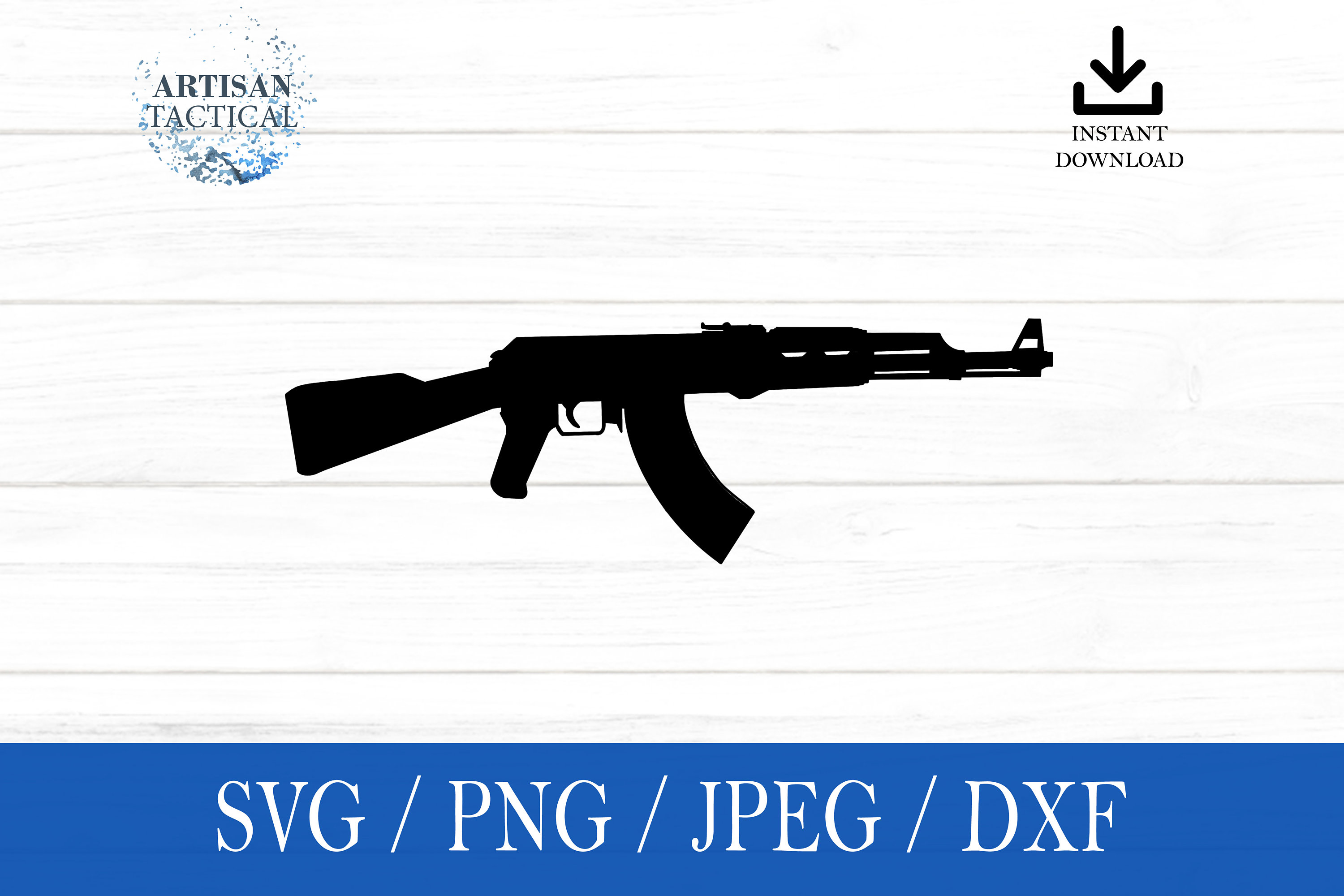 AK47 Rifle Svg Gun SVG Tactical Svg Png Dxf Jpeg Digital - Etsy Australia